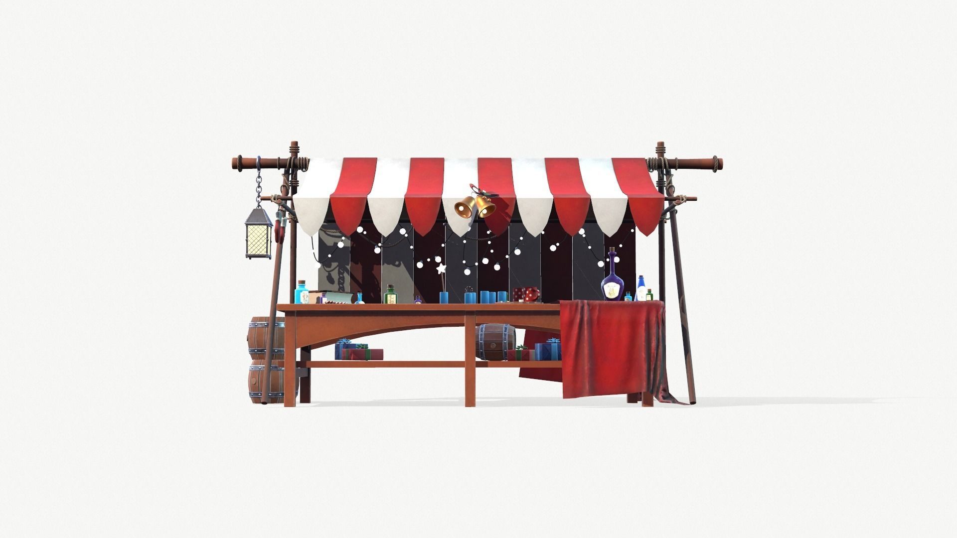 3D model Magic Market Stall VR / AR / low-poly | CGTrader