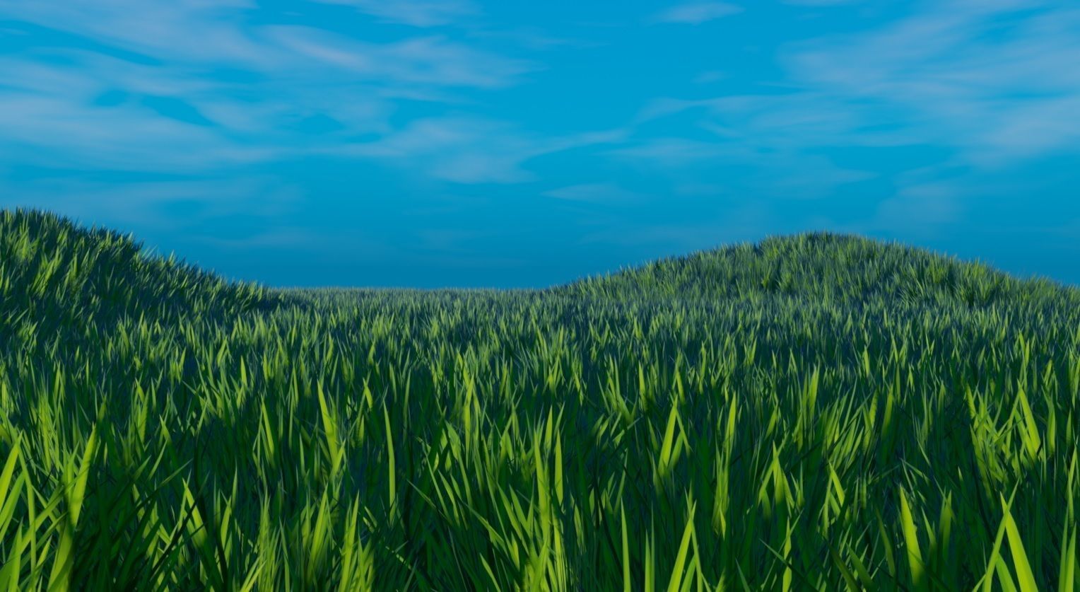 3D model Game Engine Grass VR / AR / low-poly | CGTrader
