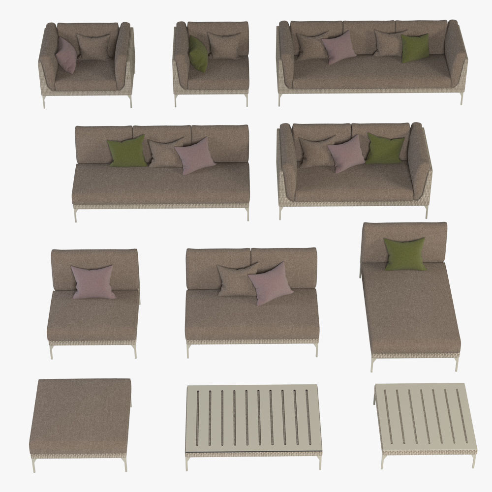 Dedon Mu Collection 3D model | CGTrader