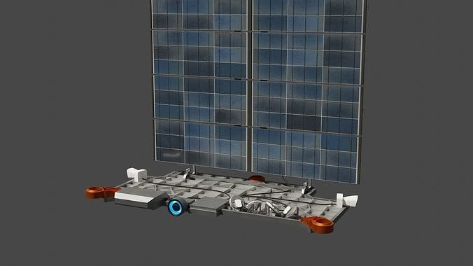 SpaceX Starlink Satellite free VR / AR / low-poly 3D model animated ...