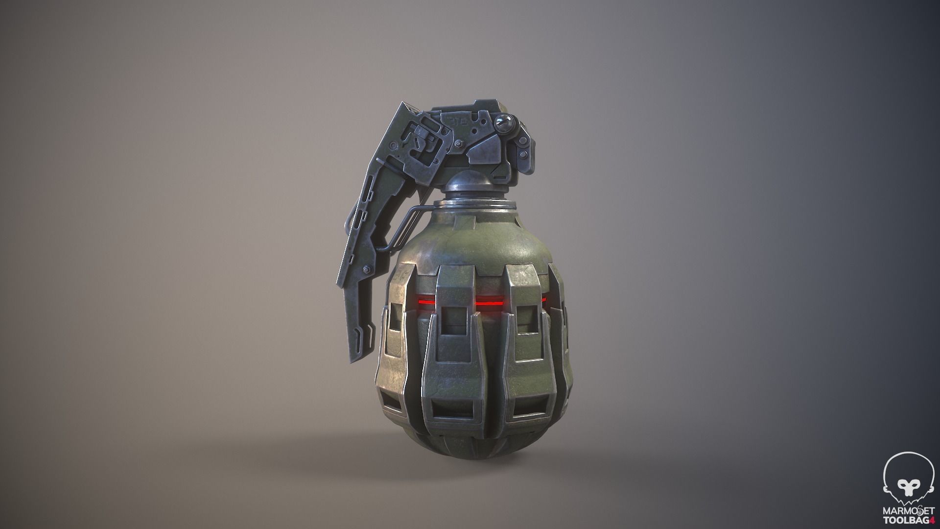 3D model Sci-Fi grenade Transformers Decepticon VR / AR / low-poly ...