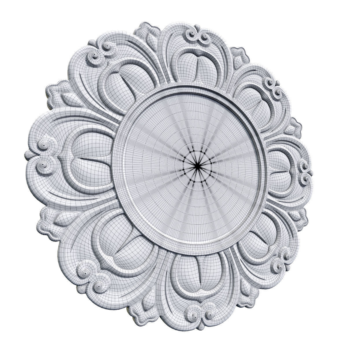 Ceiling Medallion 01 3D model | CGTrader