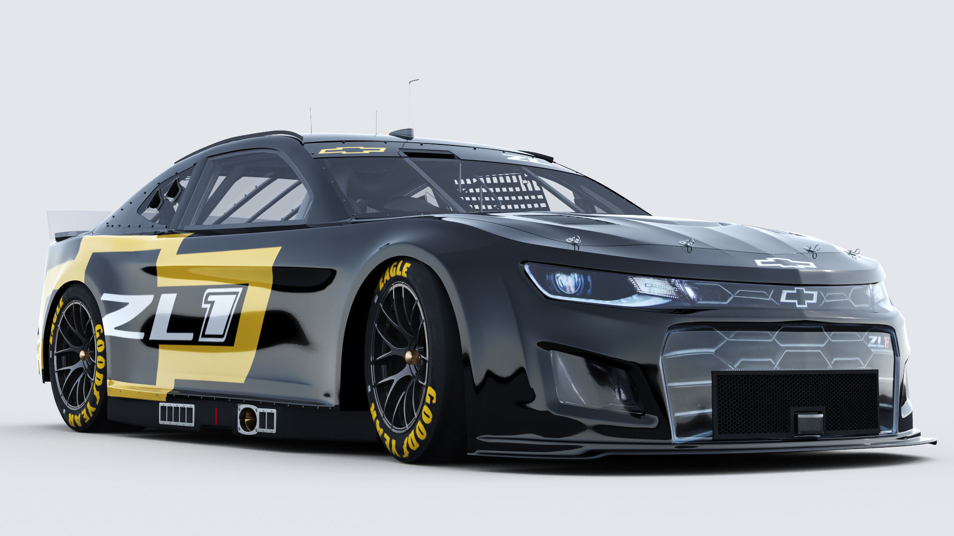 Chevrolet Camaro Nascar NextGen 2022 Template Update 3D model | CGTrader