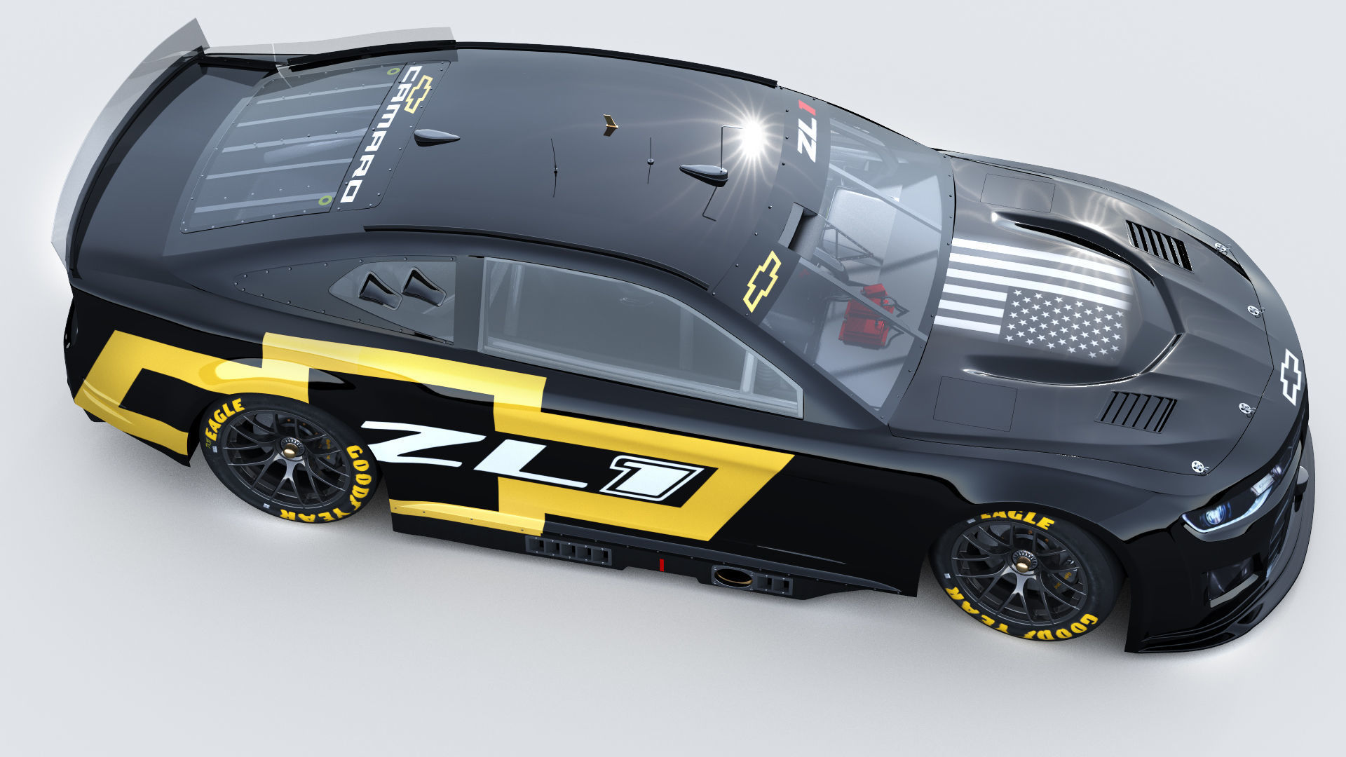 Chevrolet Camaro Nascar NextGen 2022 Template Update 3D model | CGTrader