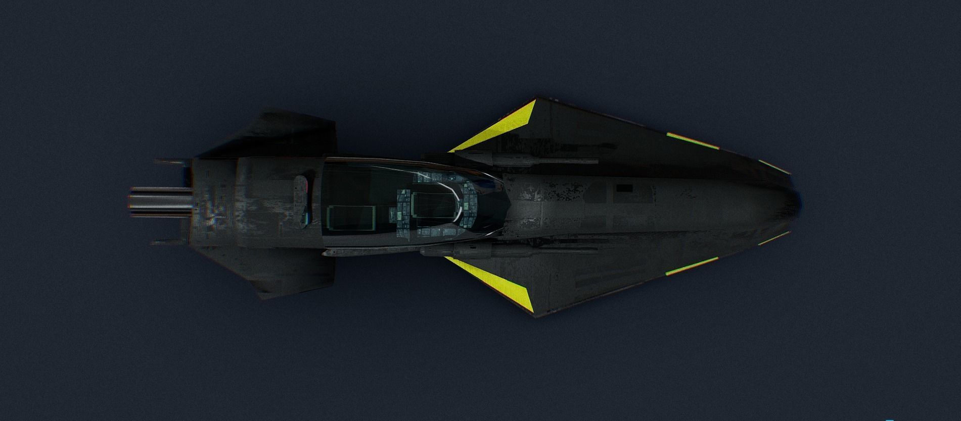 Futuristic Sci-Fi Police Airplane Space Ship 3D model | CGTrader