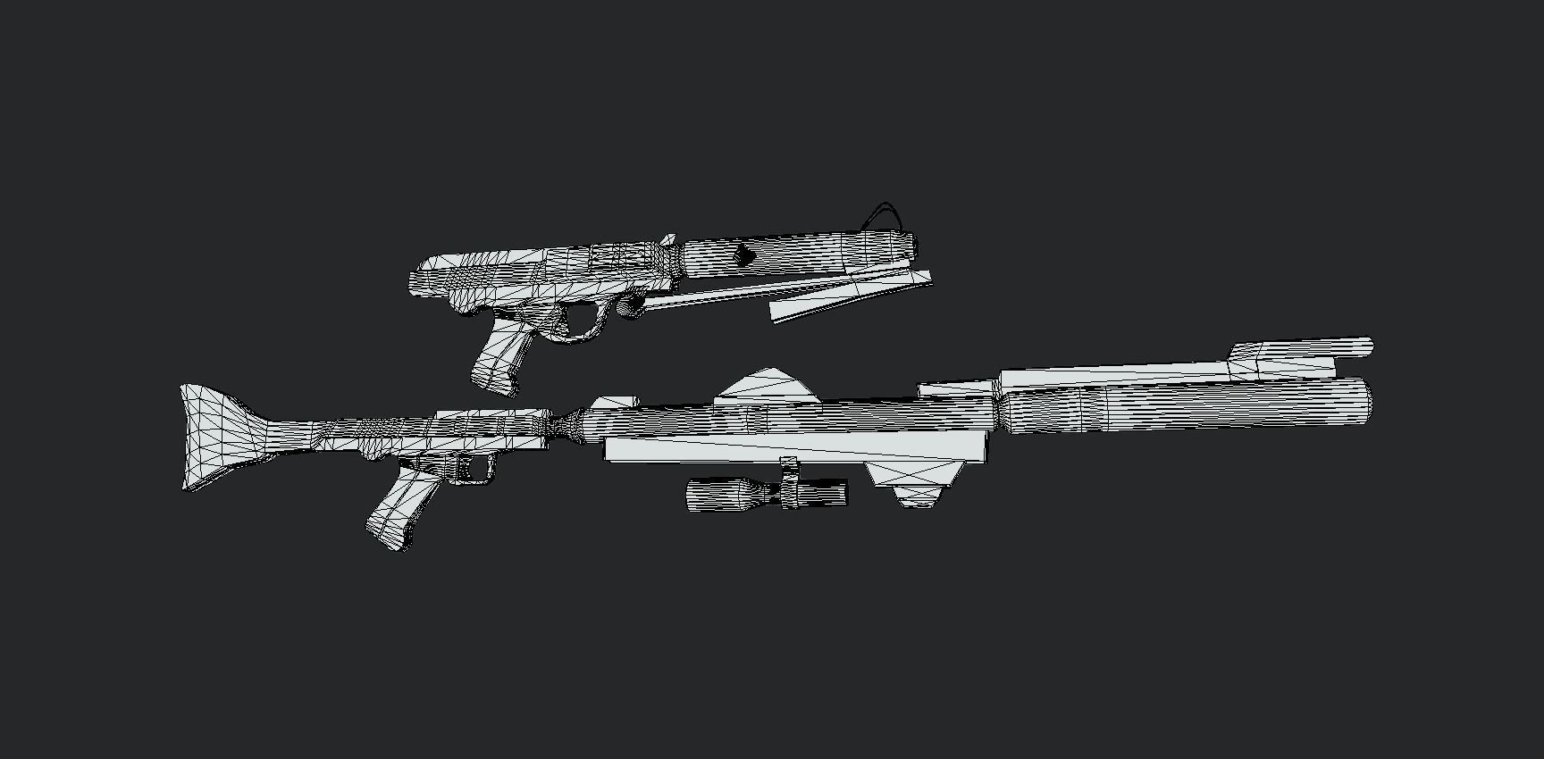 Star Wars Clone Trooper Guns DC 15A 3D model | CGTrader