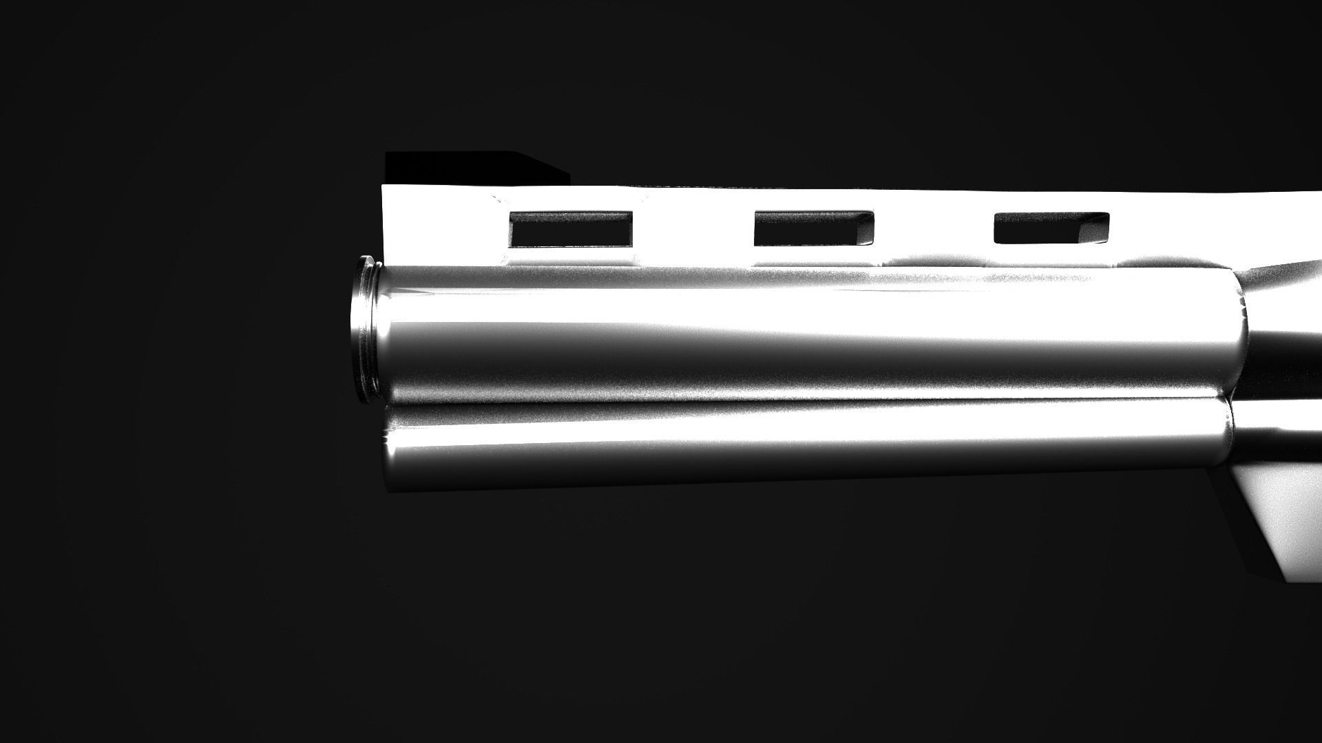 Pistols Colt Python Barrel 6 3D model | CGTrader