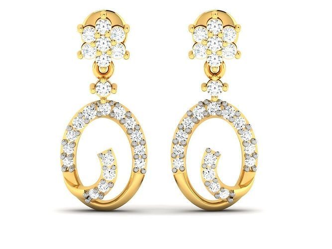 Earrings 3D model 3D printable | CGTrader