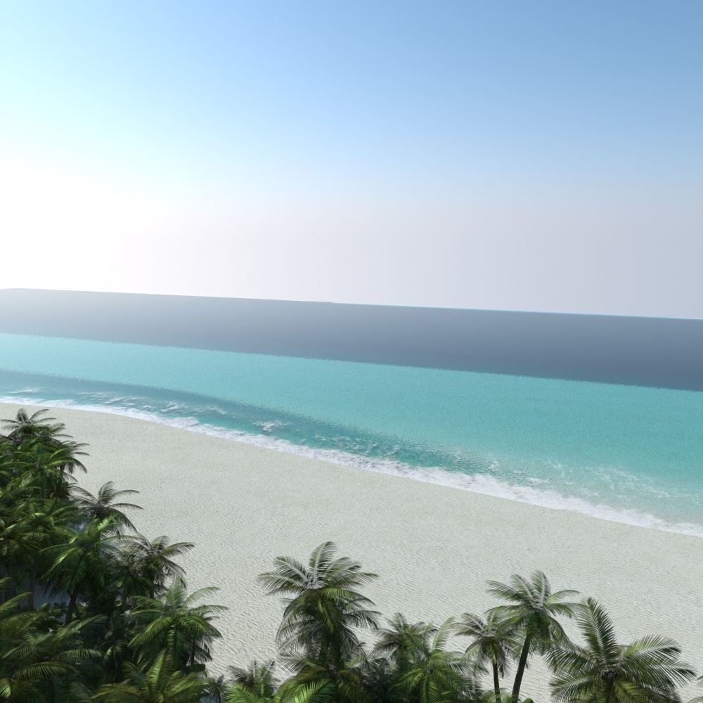 Tropical Beach 3D model | CGTrader