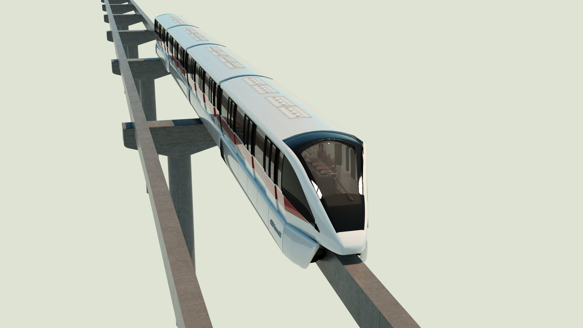 MONORAIL san francisco light rail project 3D model | CGTrader
