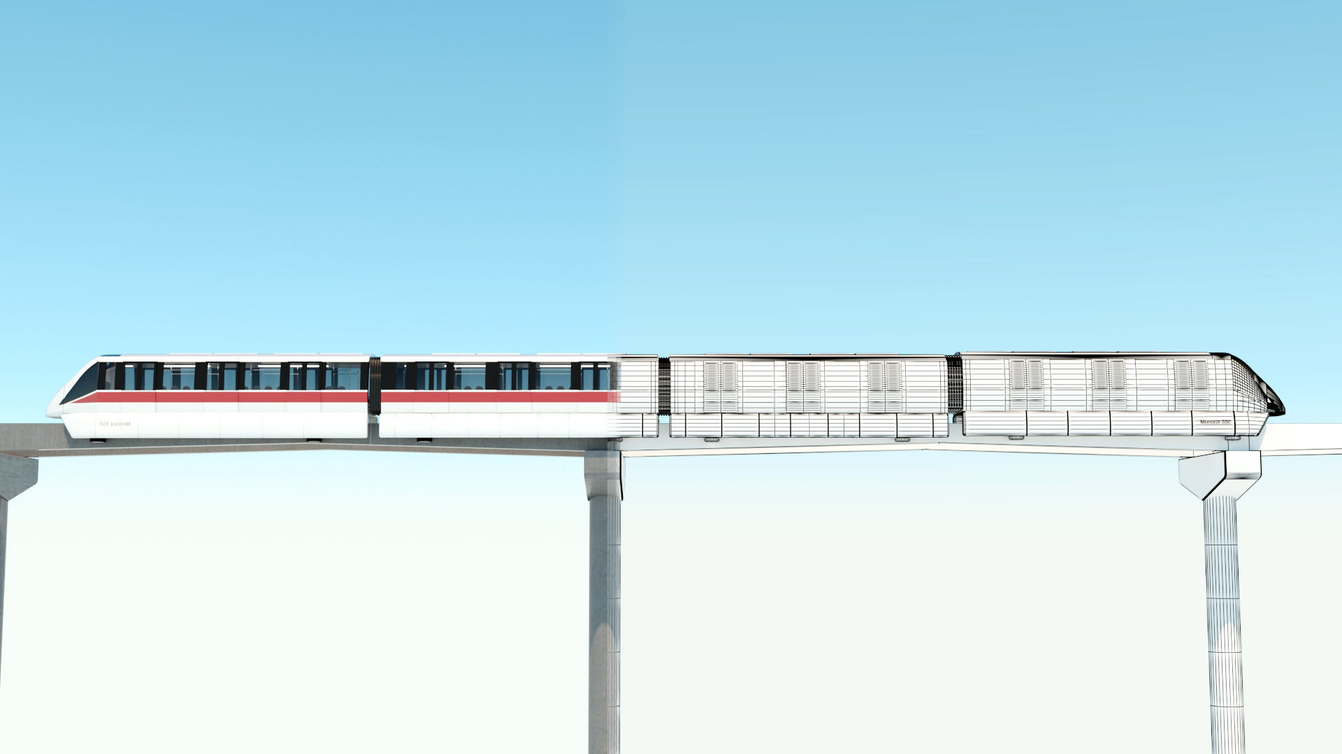 MONORAIL san francisco light rail project 3D model | CGTrader