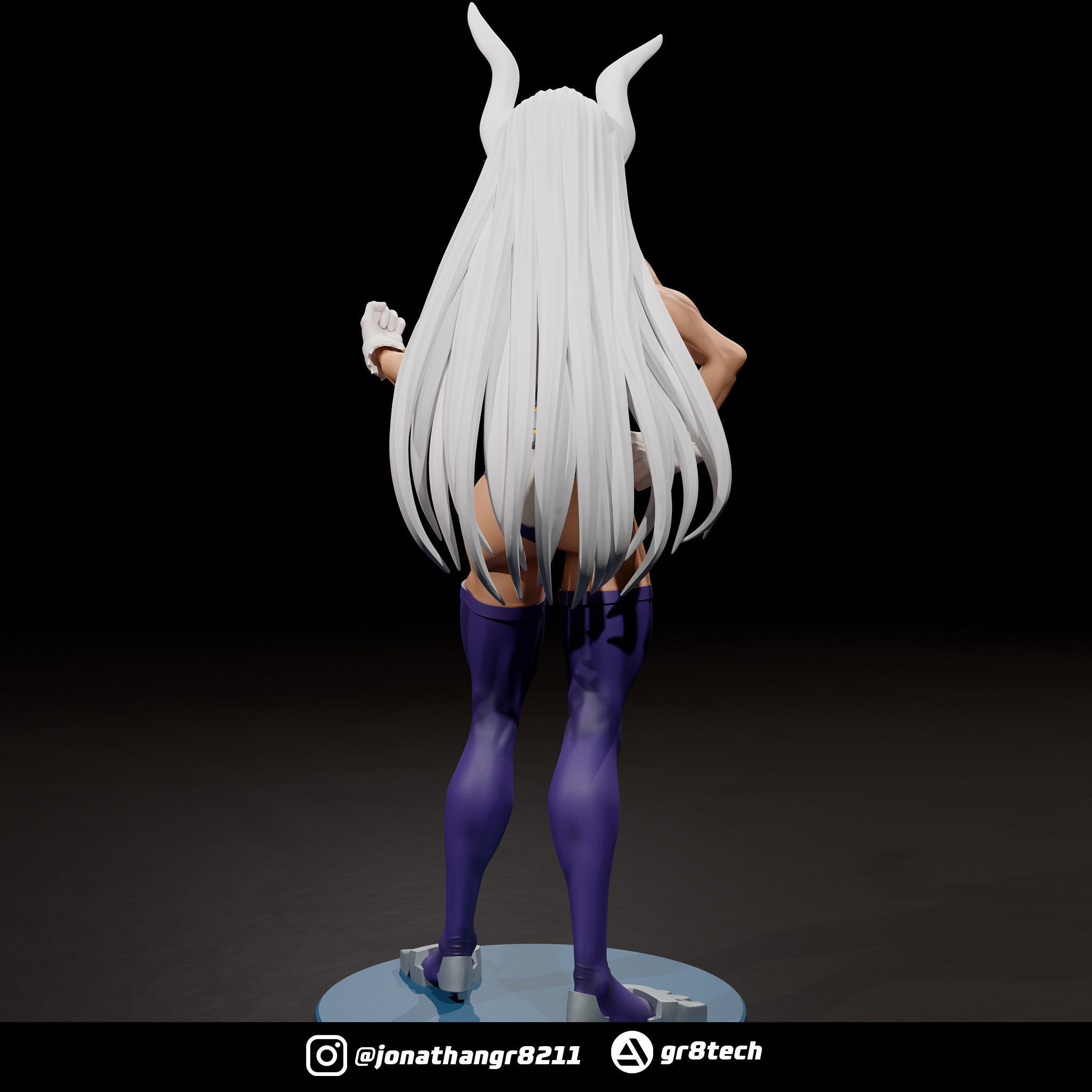 Mirko - My Hero Academia 3D model 3D printable | CGTrader
