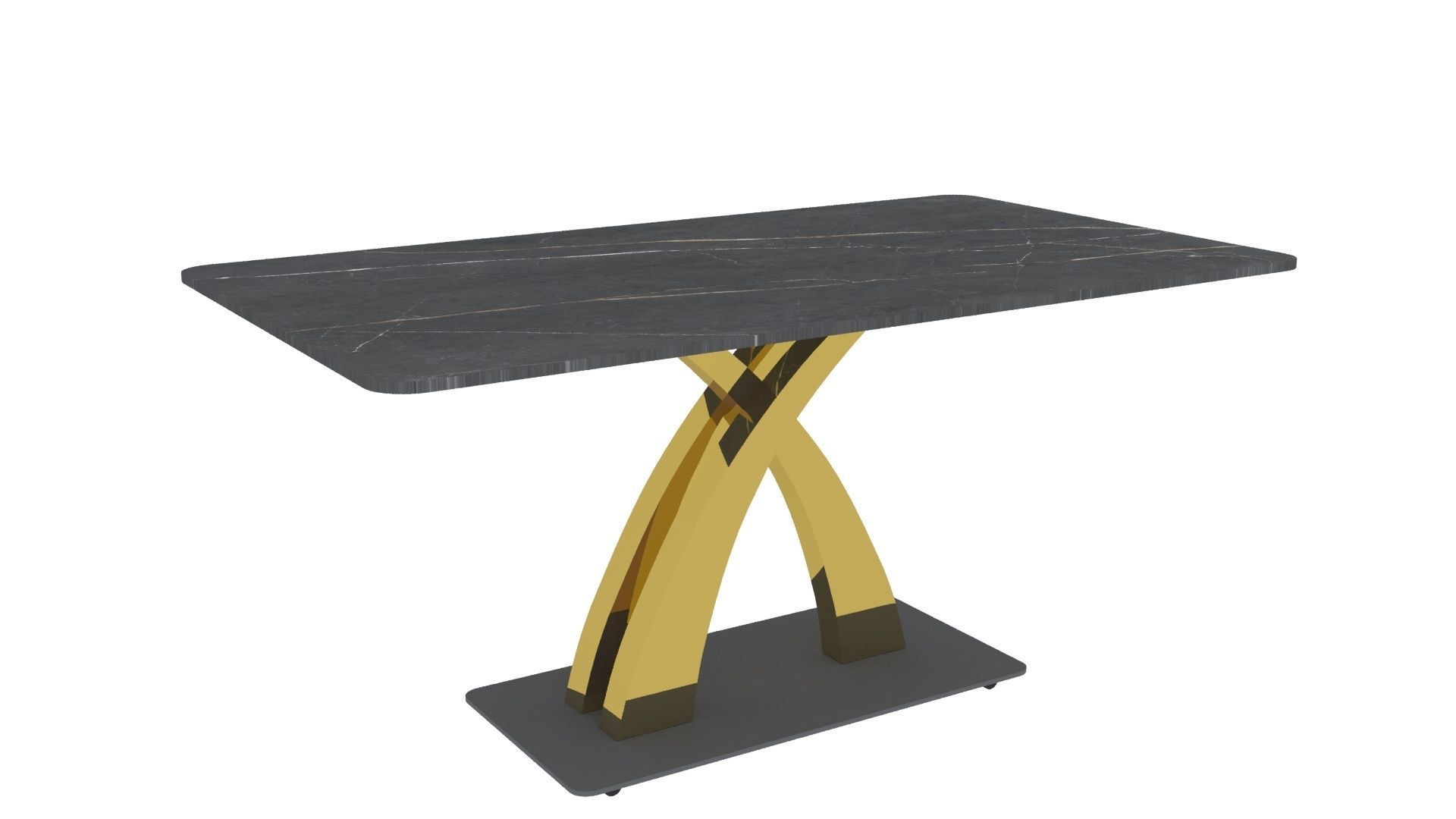 Table with curved legs 3D model | CGTrader