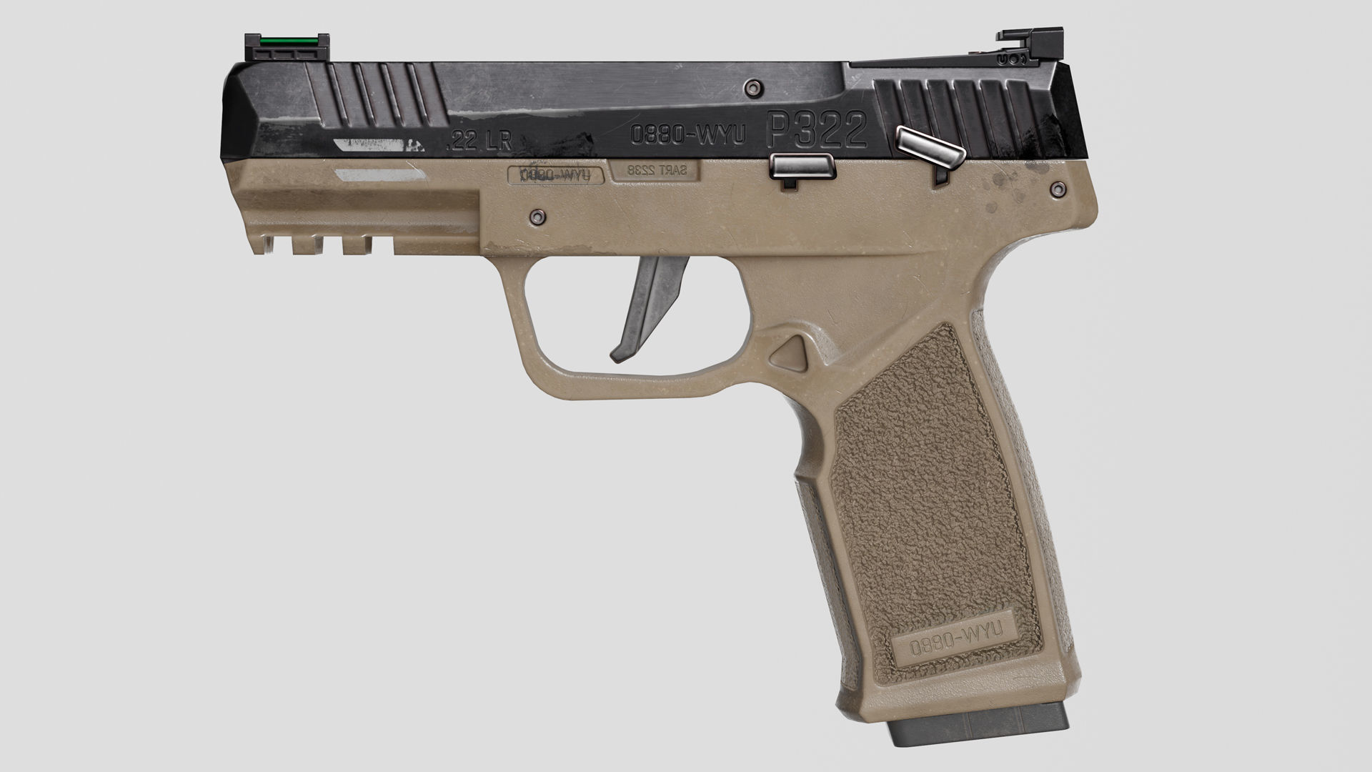 3D model Handgun SIG P322 VR / AR / low-poly | CGTrader