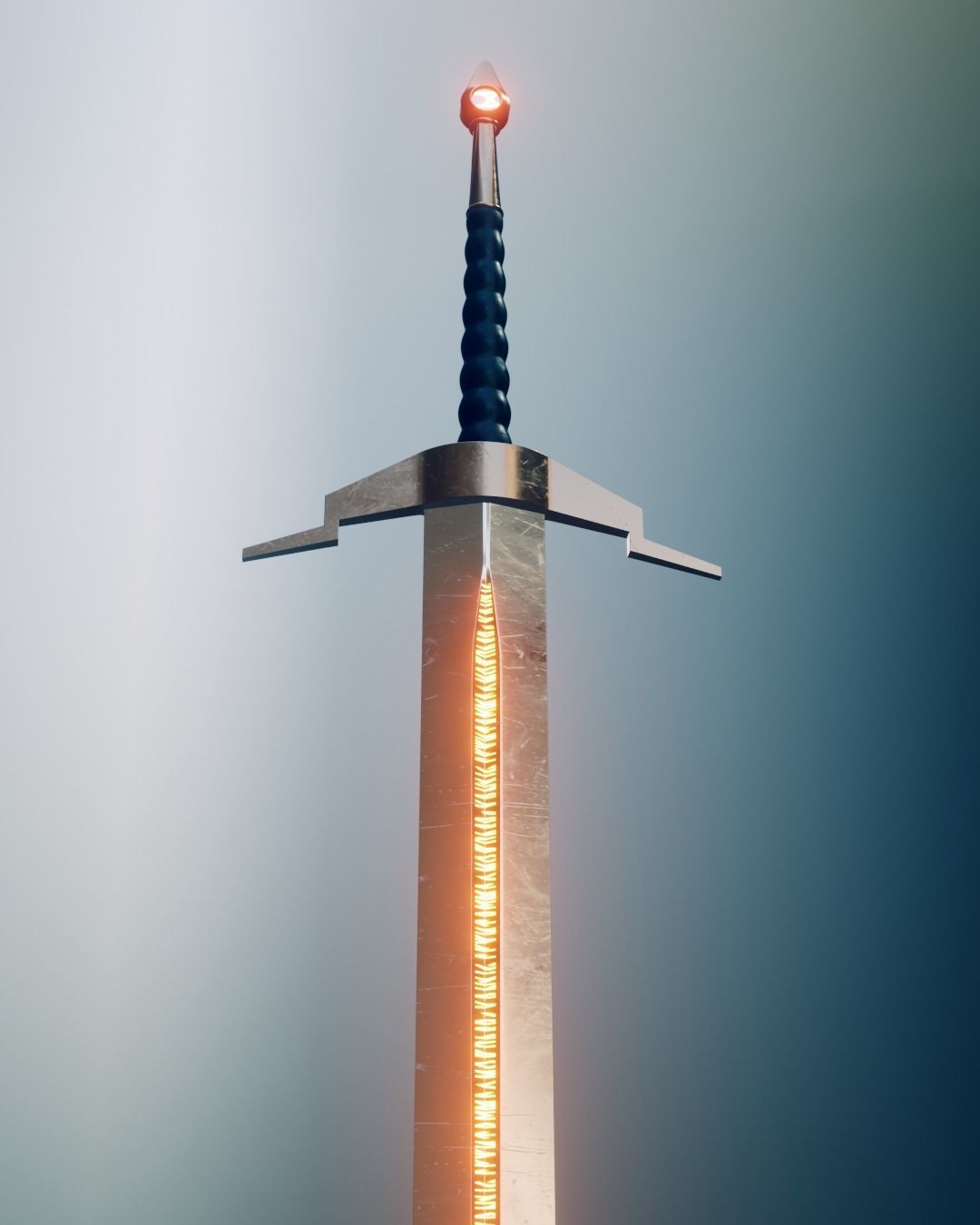 Highly detailed sword made in blender 3D model animated | CGTrader