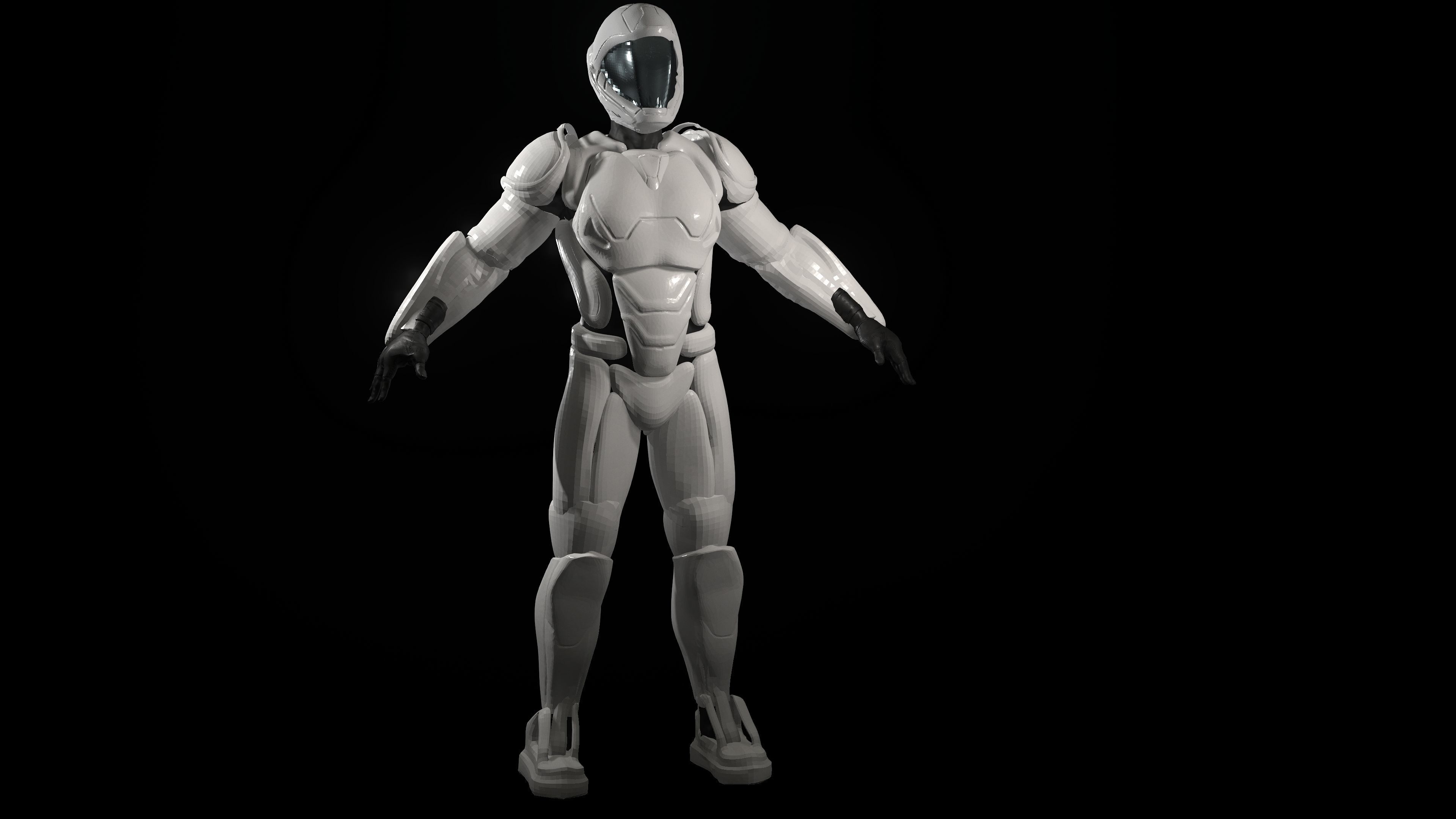 3D model The Cyborg space suit VR / AR / low-poly | CGTrader