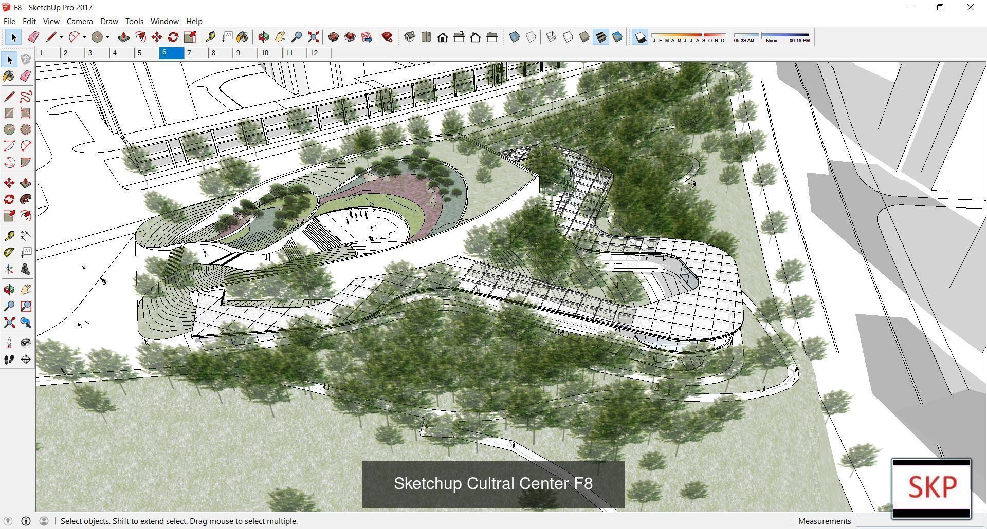 Collection 35 Sketchup Cultural Center | CGTrader