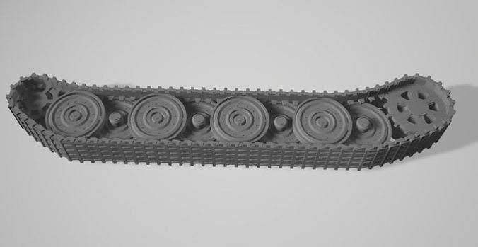 panther steel wheel tracks 3D model 3D printable | CGTrader