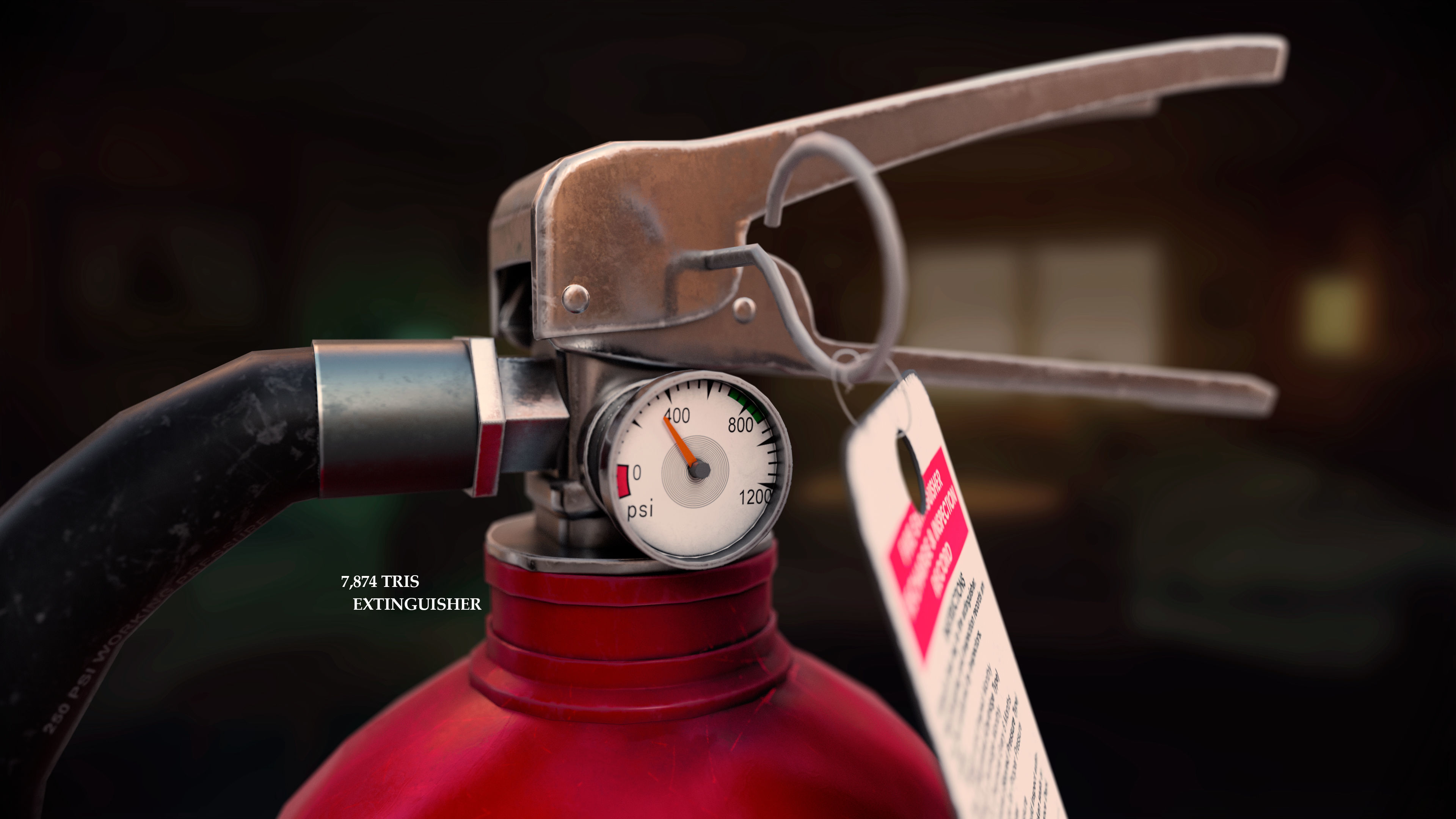 3D model Fire Extinguisher - Game ready props VR VR / AR / low-poly ...