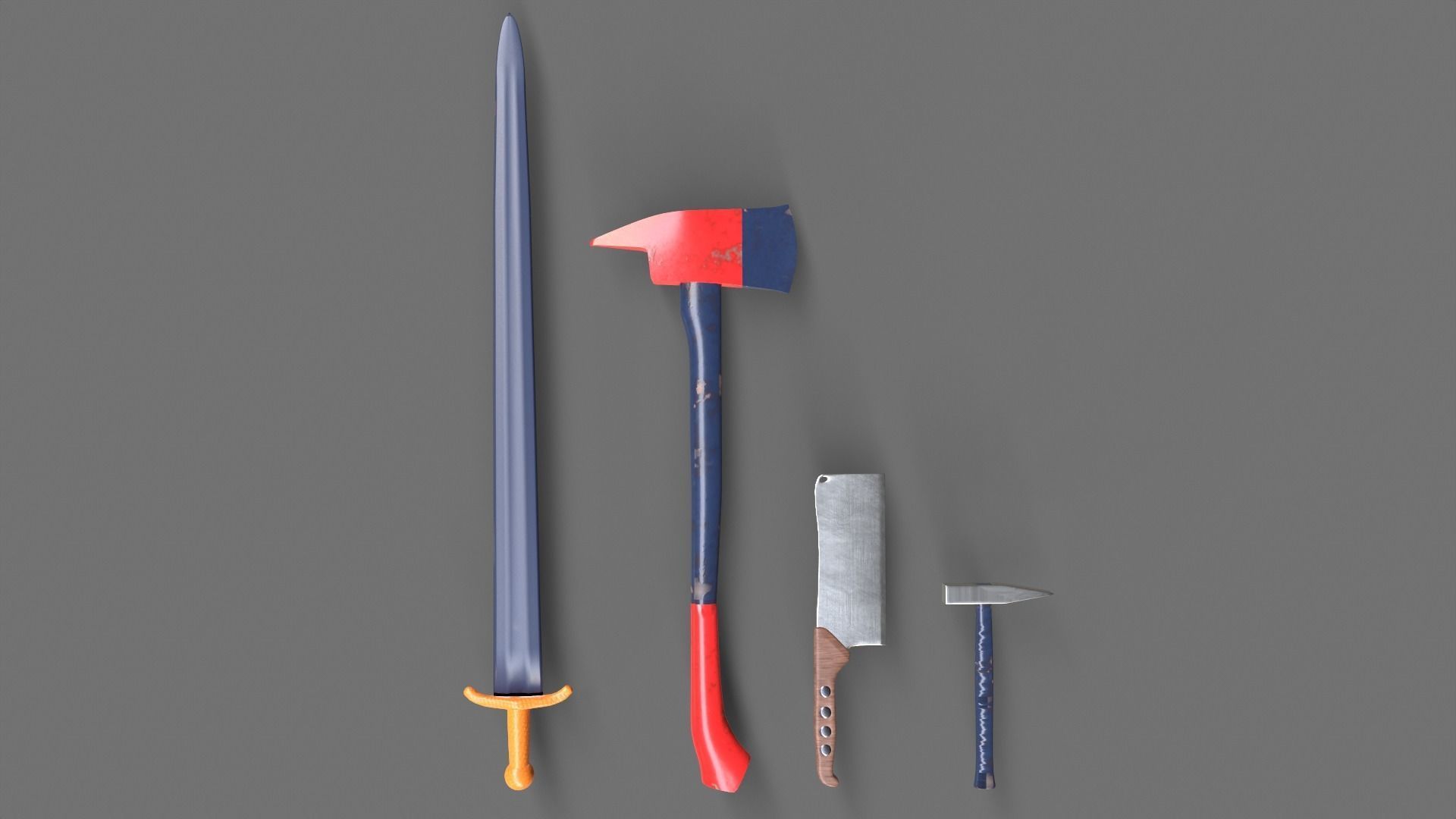 3D model Sword and Blades Collection VR / AR / low-poly | CGTrader
