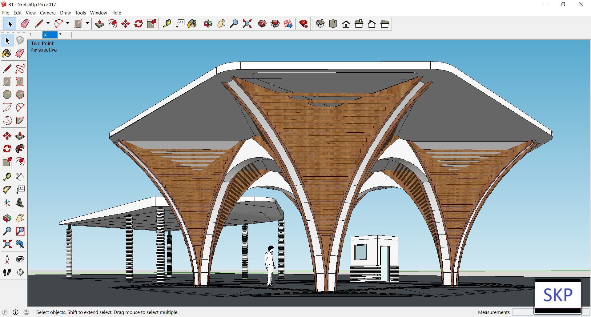 Sketchup Entrance B1 free 3D model | CGTrader