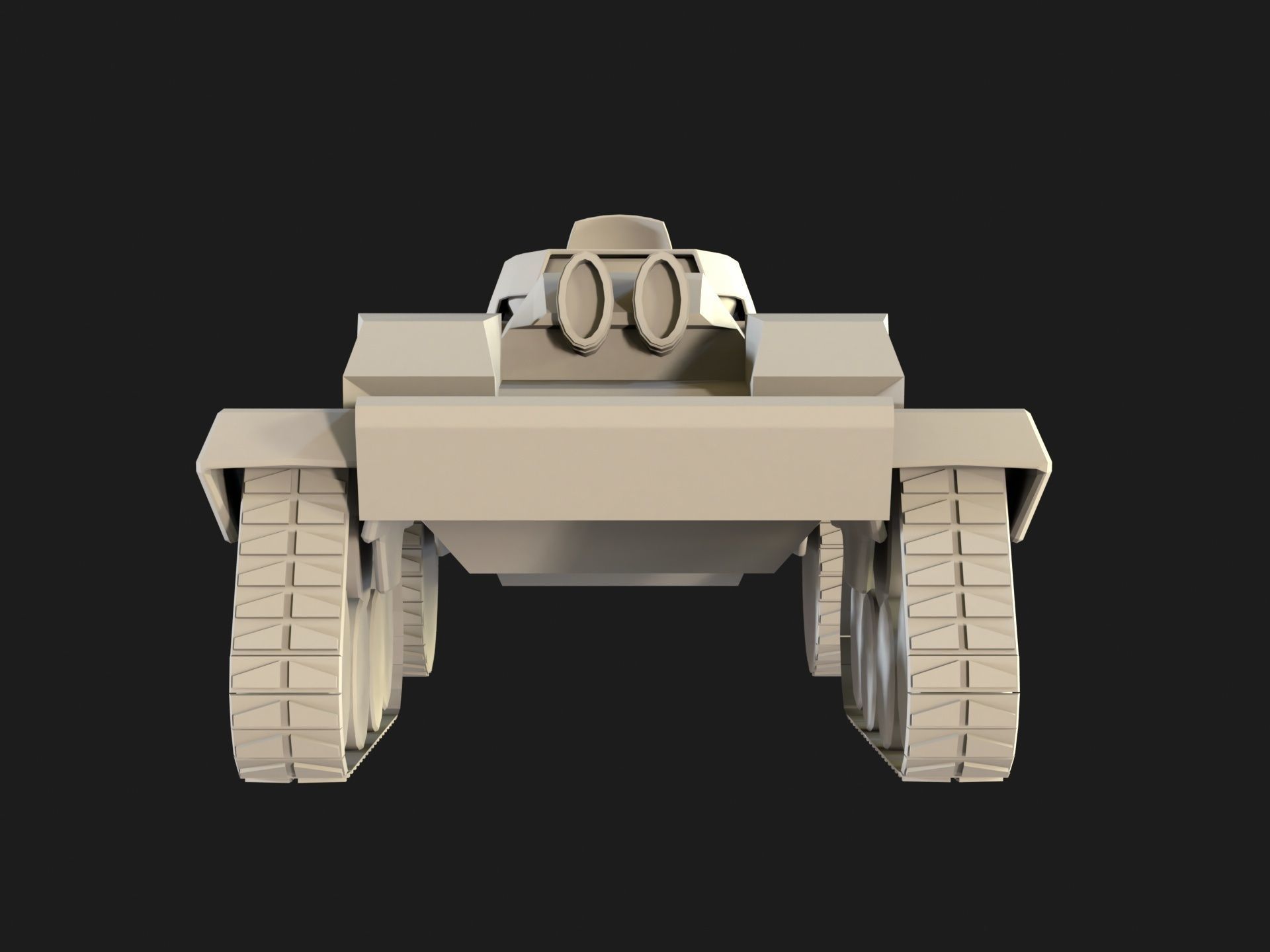 3D model Futuristic Tank Truck SUV Machinery Low Poly 3D Model VR / AR ...