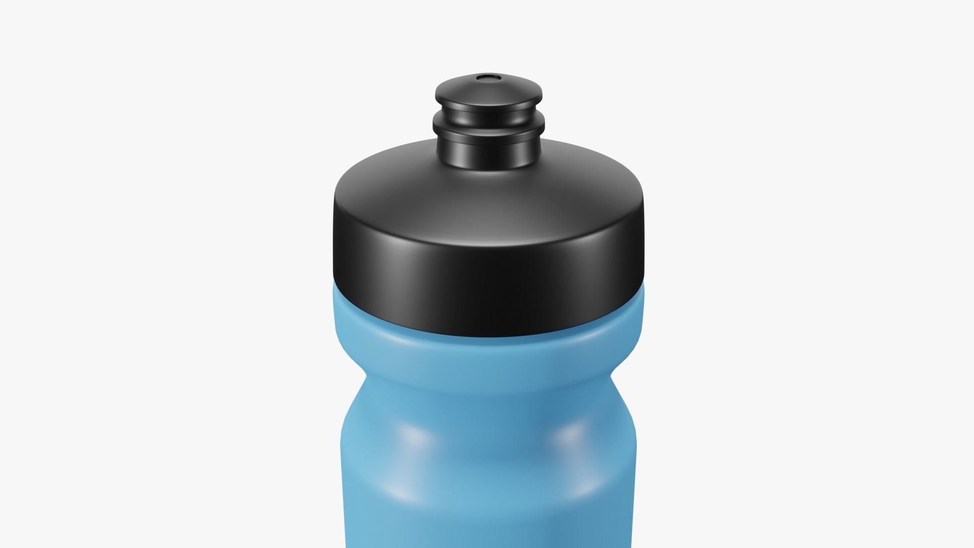 Sports Bottle Blue With Black Cap 3D model | CGTrader