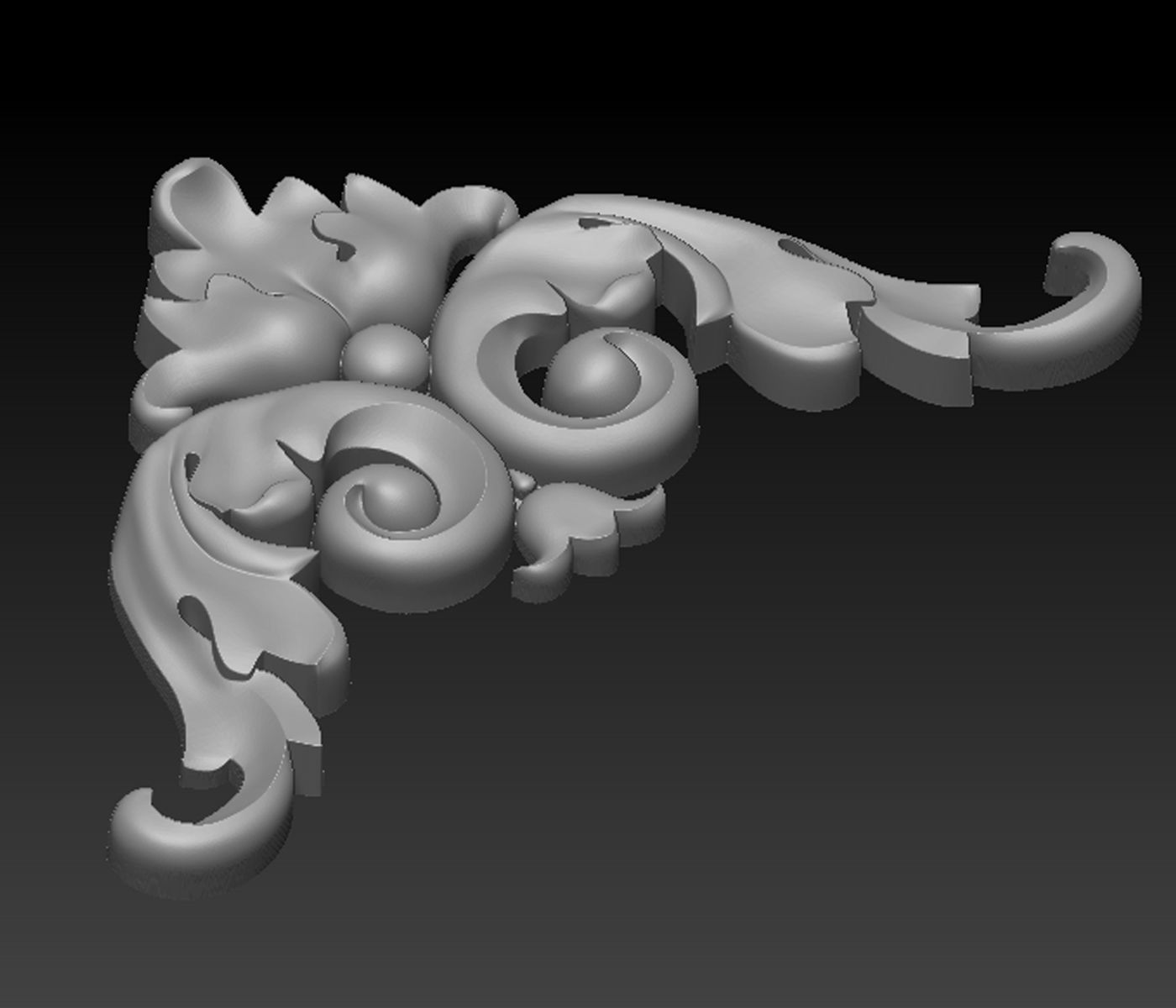 Corner decor03 3D model | CGTrader