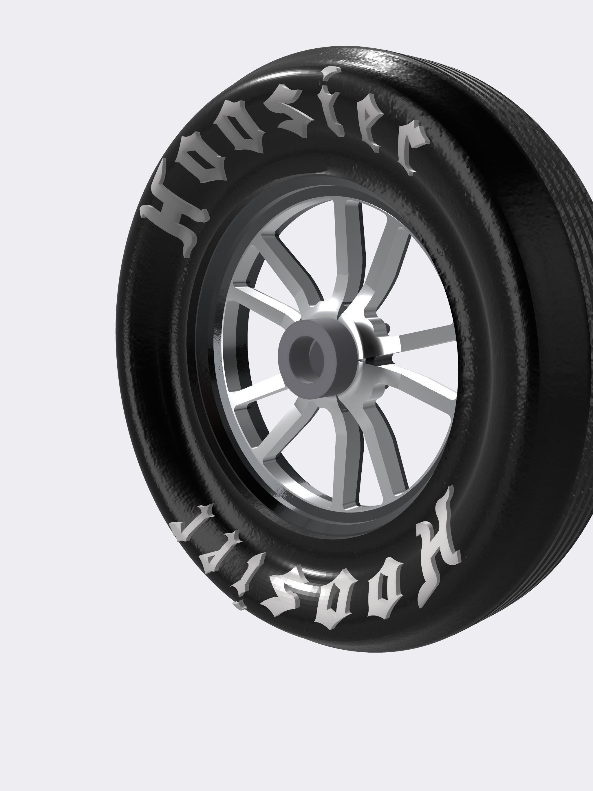 Drag Wheel COMBO Front RC Components Torx 17inch 5 stud 3D model 3D ...