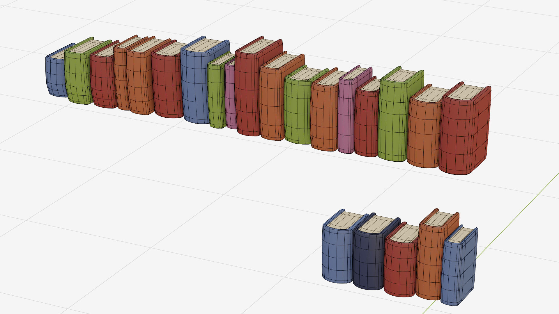 3D model Low poly books VR / AR / low-poly | CGTrader