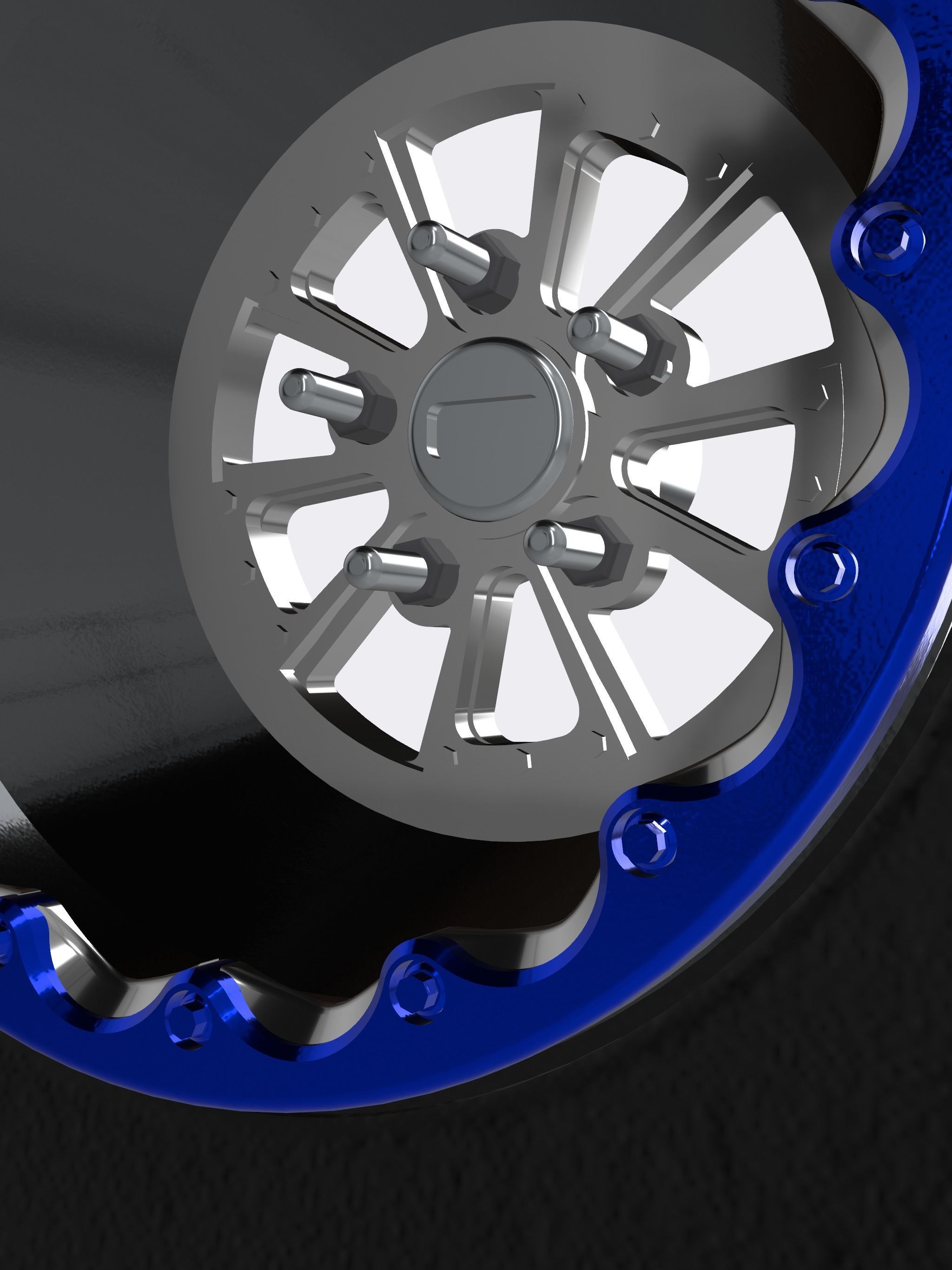 Drag Wheel COMBO Rear RC Components Torx Radial 3D model 3D printable ...