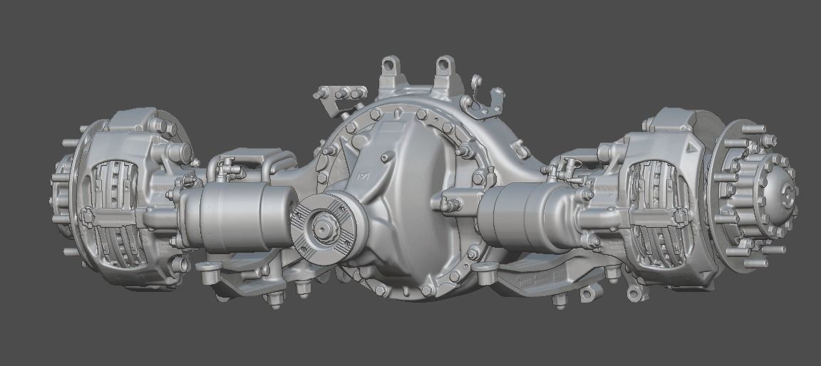 Truck Axle Iveco 3D model 3D printable | CGTrader