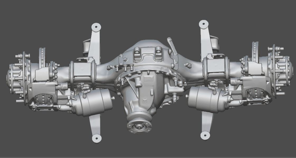 Truck Axle Iveco 3D model 3D printable | CGTrader