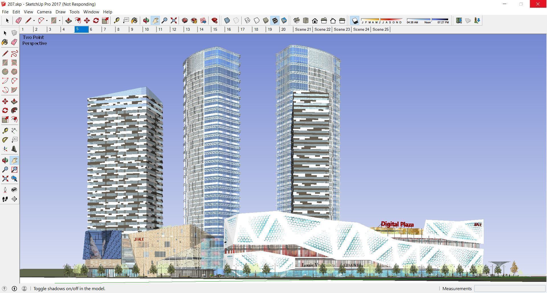 Sketchup Commercial Office Complex 207 3D model | CGTrader