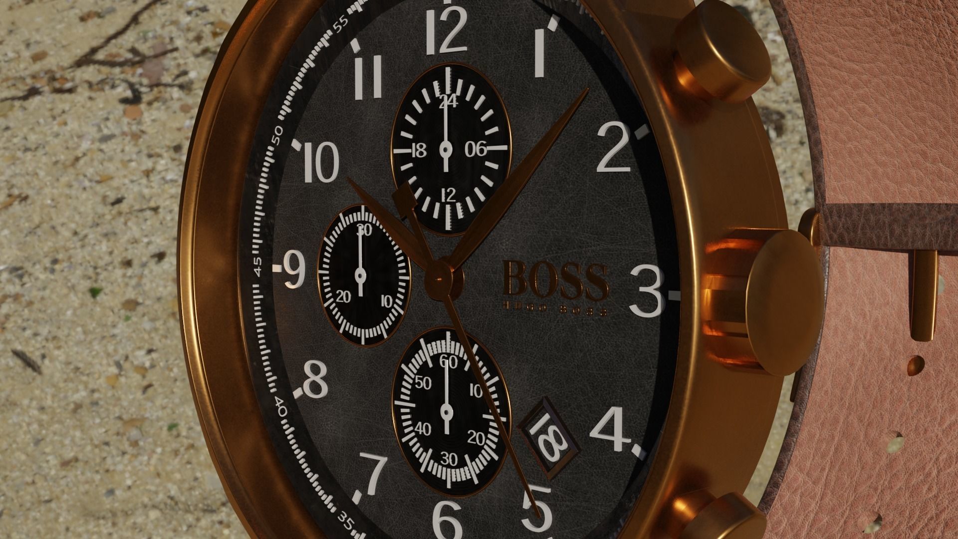 Hugo Boss Navigator Chronograph 3D model | CGTrader