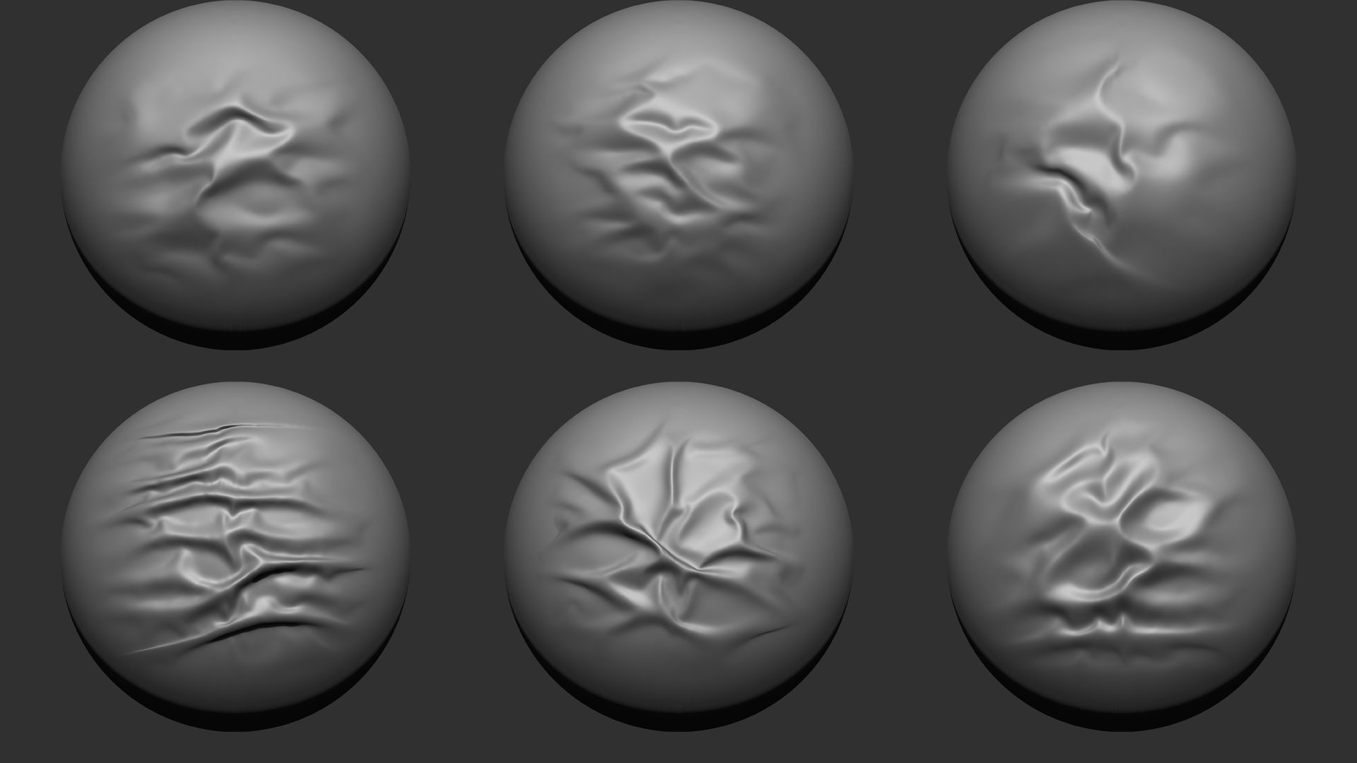 250 Fabric Brushes Tension Compression Folds-Collection 3D model | CGTrader