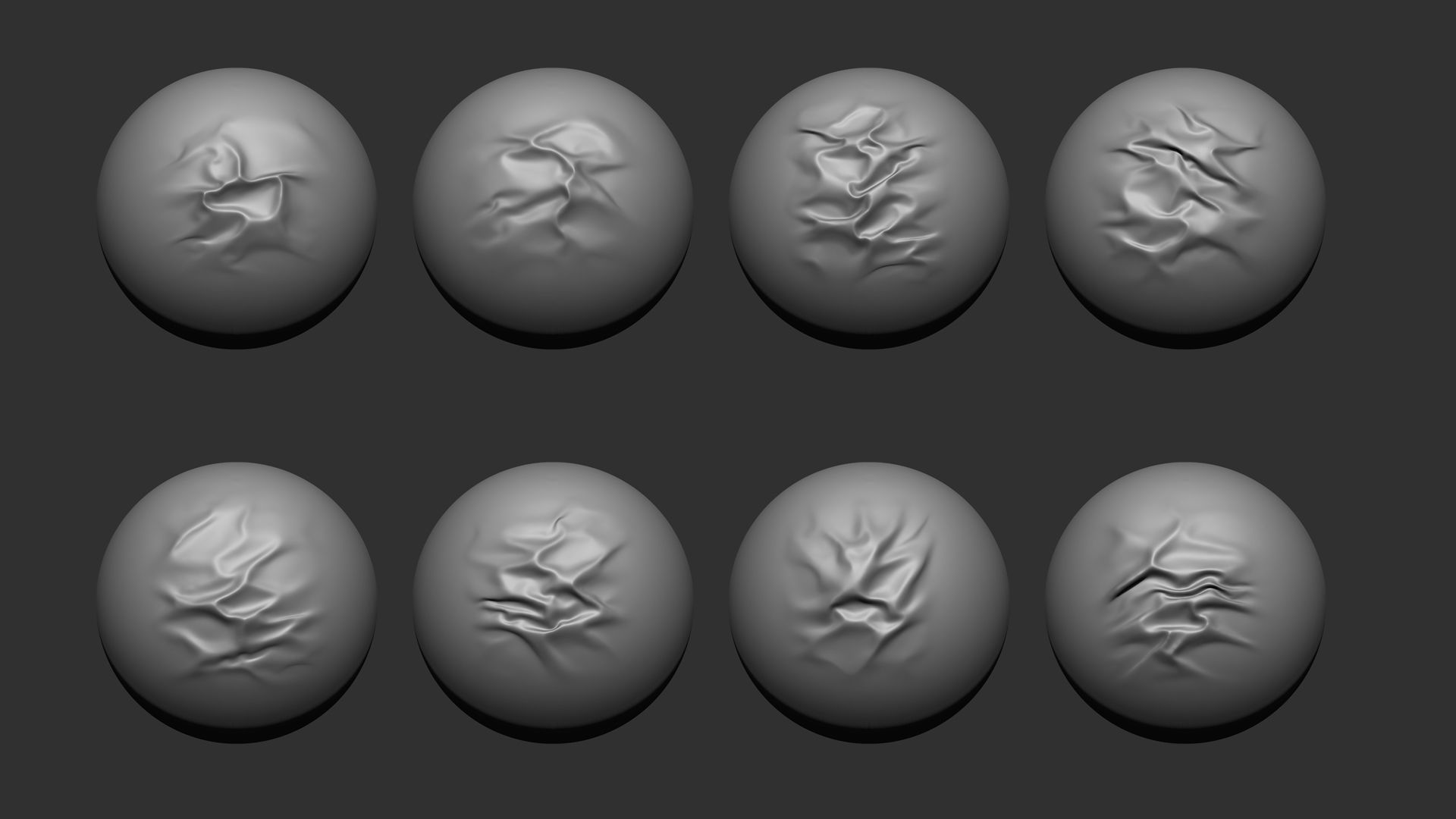 250 Fabric Brushes Tension Compression Folds-Collection 3D model | CGTrader