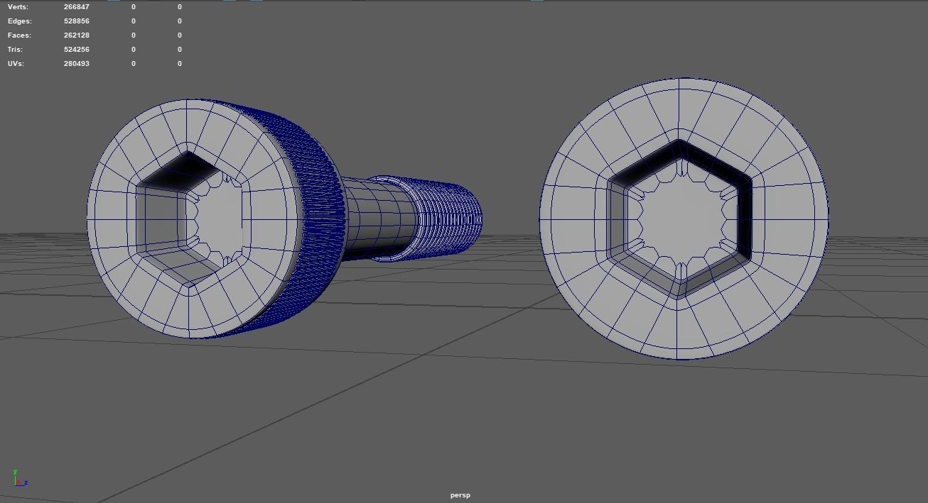 Socket screws 3D Model 3D model | CGTrader