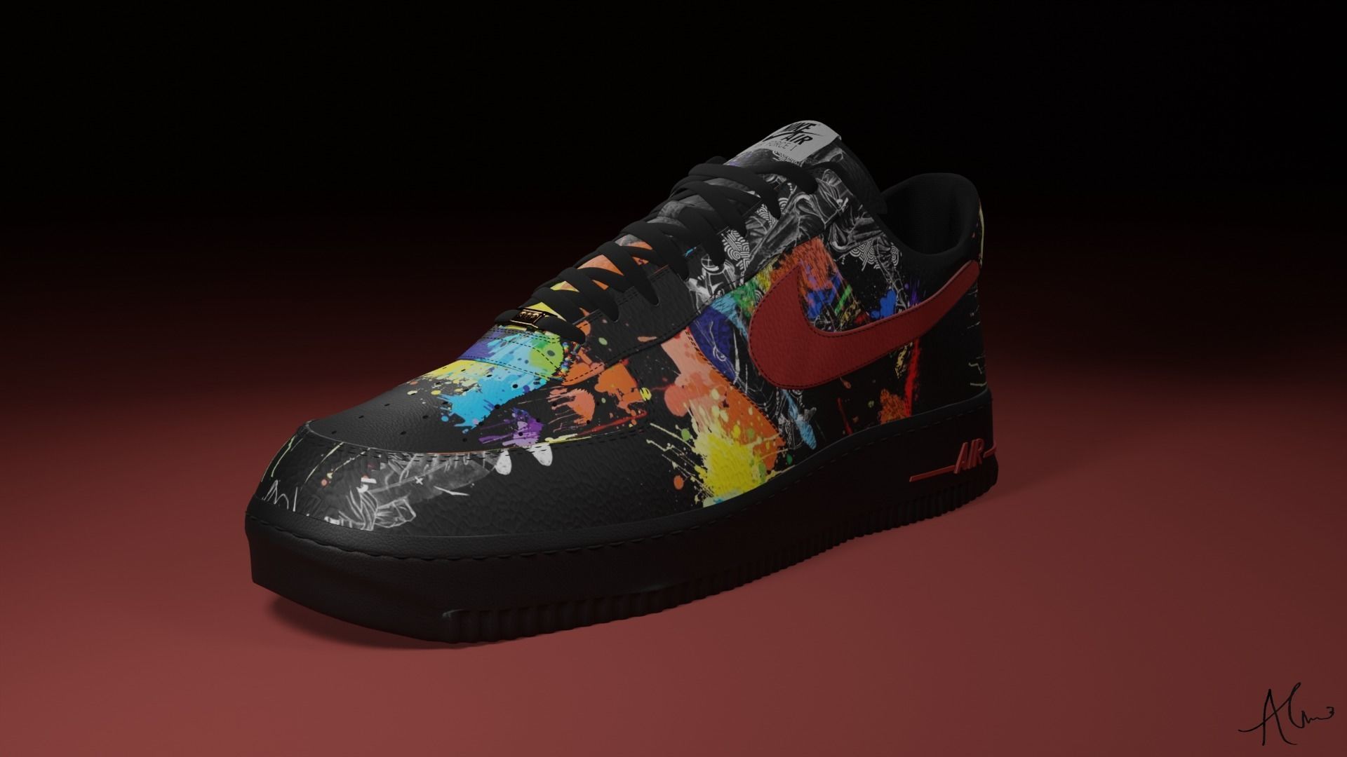 Nike Air Force One 3D model | CGTrader