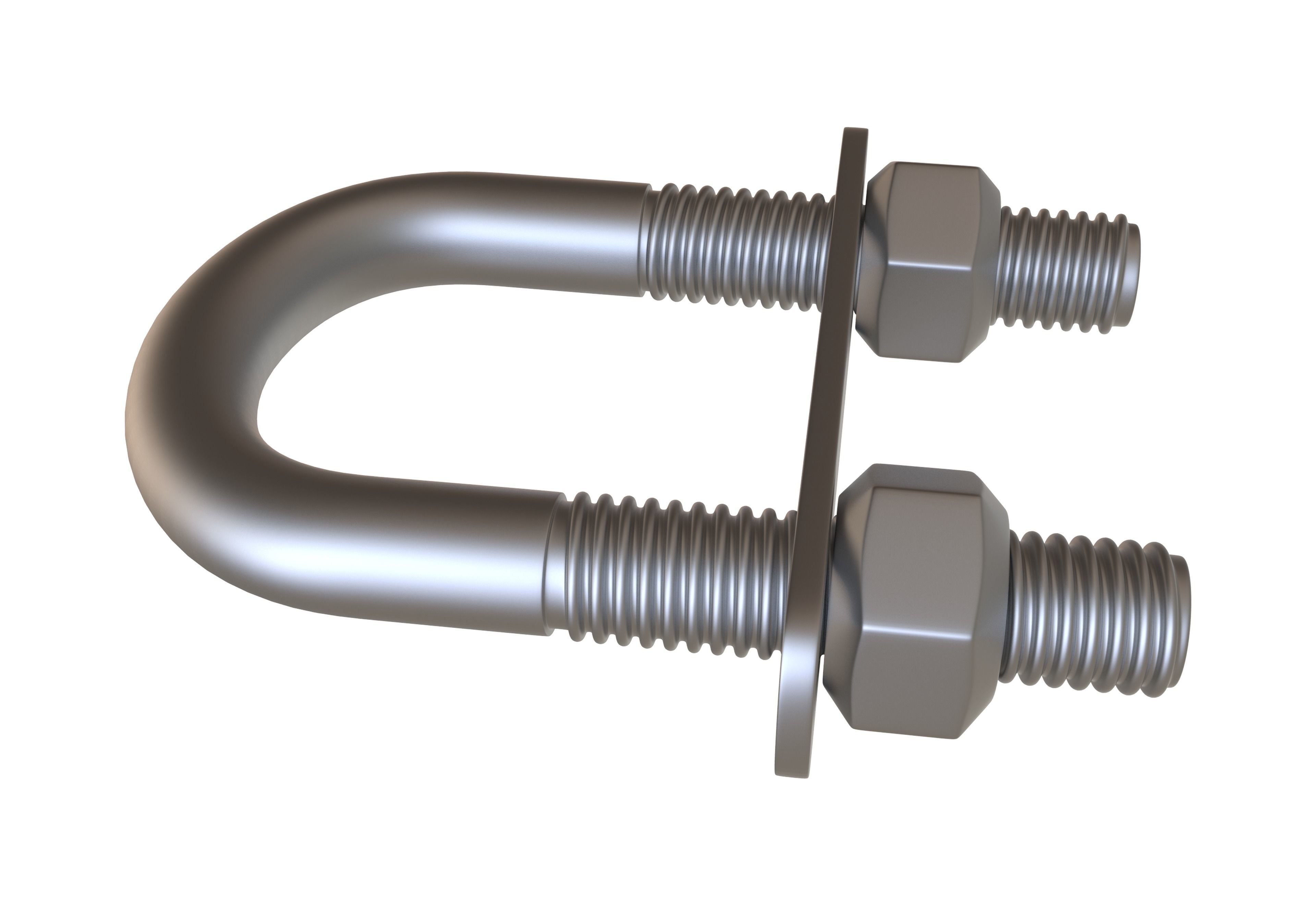 U-Bolts 3D Model steel shackle 3D model | CGTrader