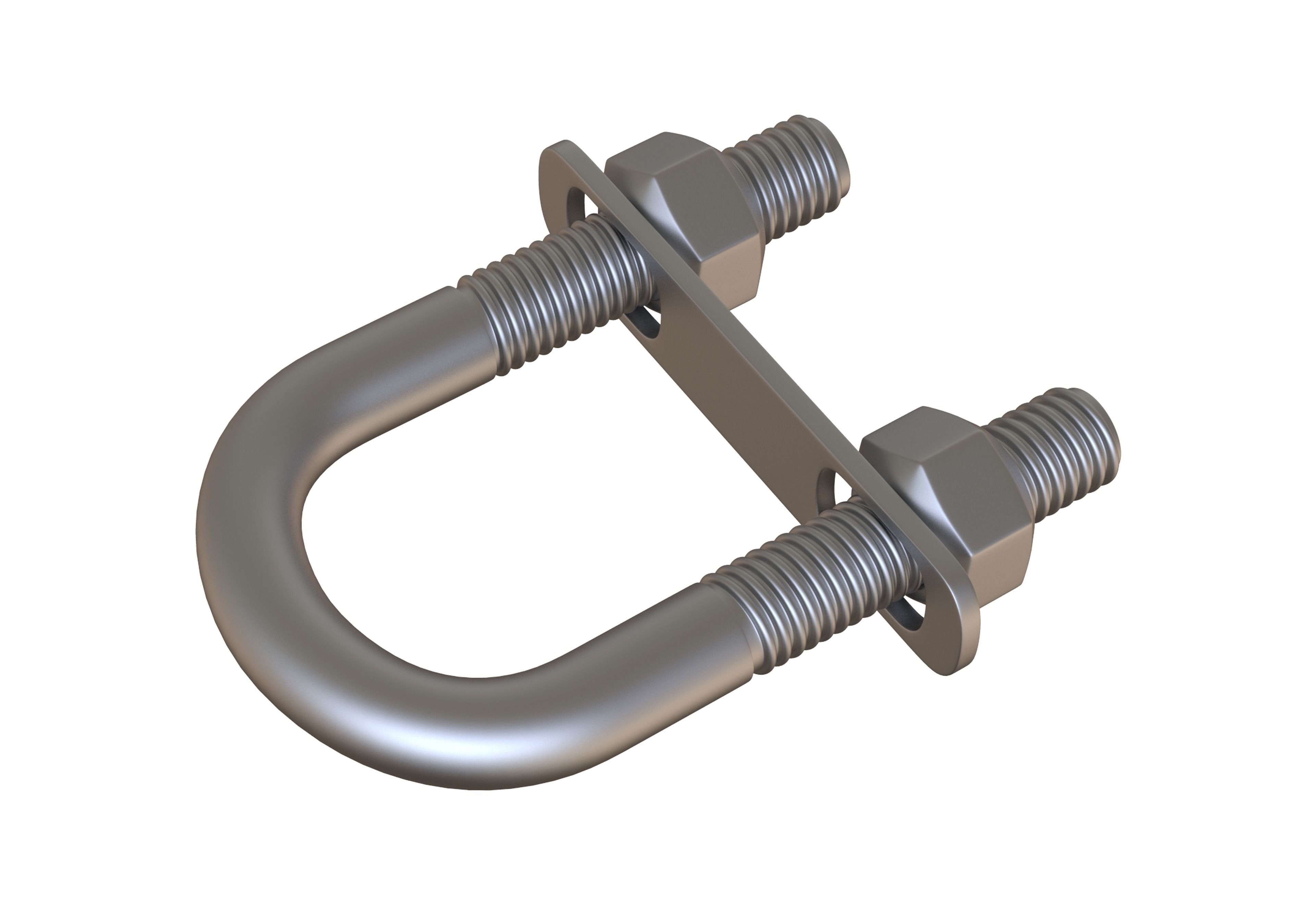 U-Bolts 3D Model steel shackle 3D model | CGTrader