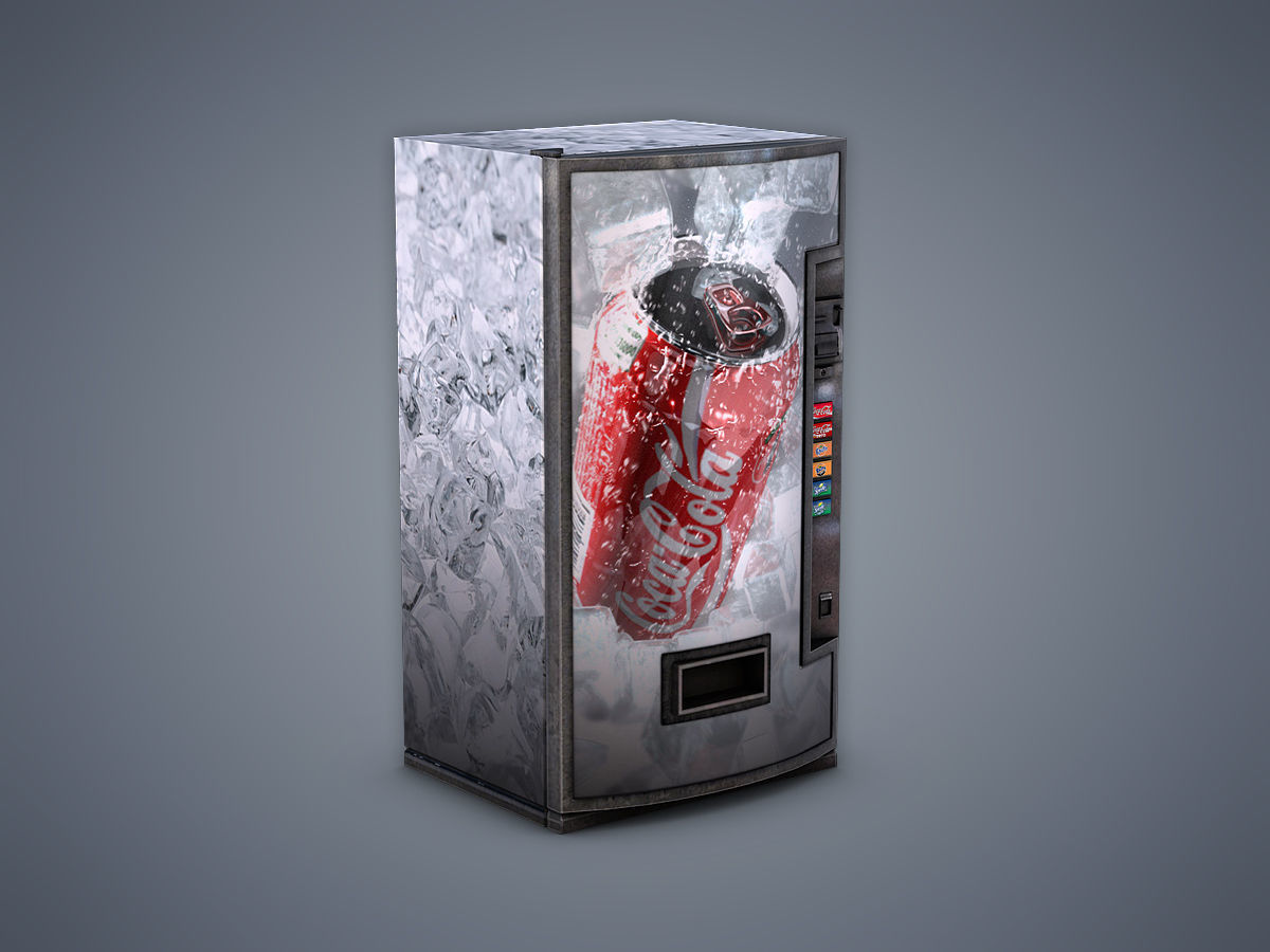 3D model Vending Machine Coca-Cola VR / AR / low-poly | CGTrader