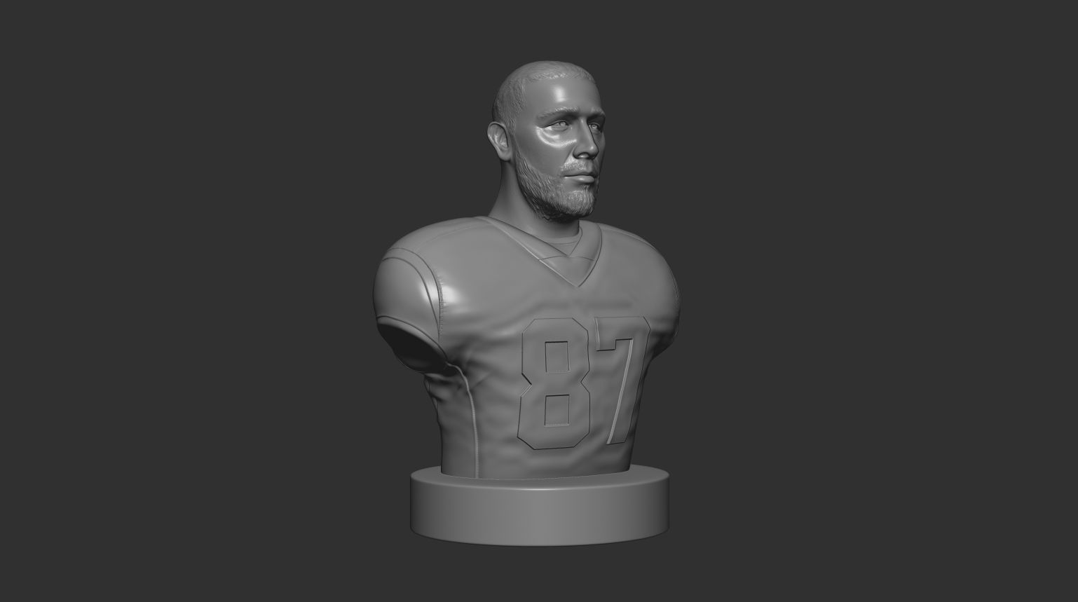 Travis Kelce 3D model 3D printable | CGTrader