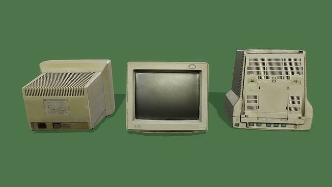 3D model 3D Scan Old Monitor 01 VR / AR / low-poly | CGTrader