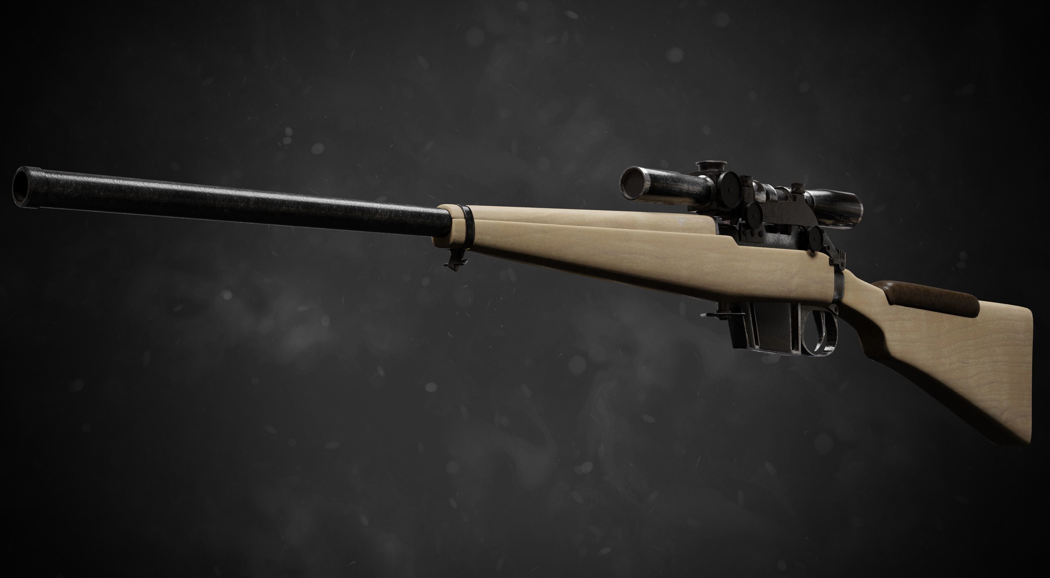 L42A1 Sniper Rifle 3D model | CGTrader