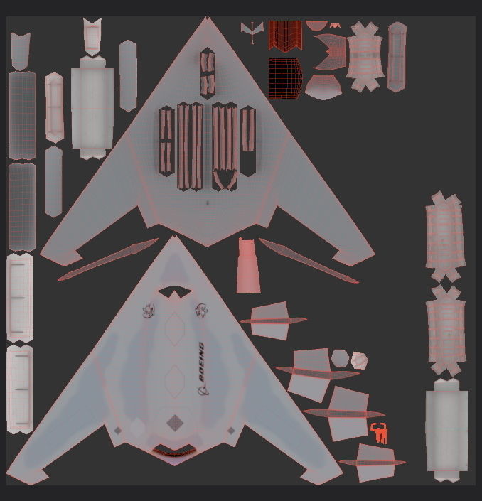 Boeing X-45C Phantom Ray 3D model | CGTrader
