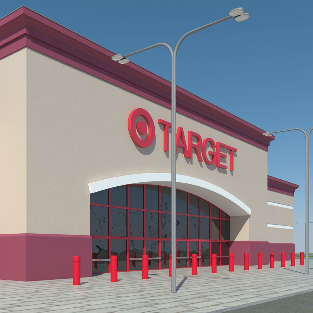 Target with Parking Lot 3D model | CGTrader