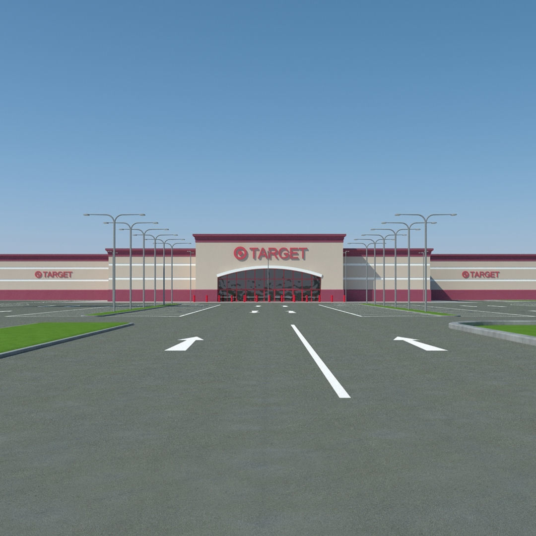 Target with Parking Lot 3D model | CGTrader