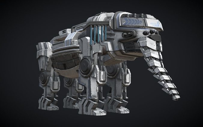3D model Mecha Elephant VR / AR / low-poly | CGTrader