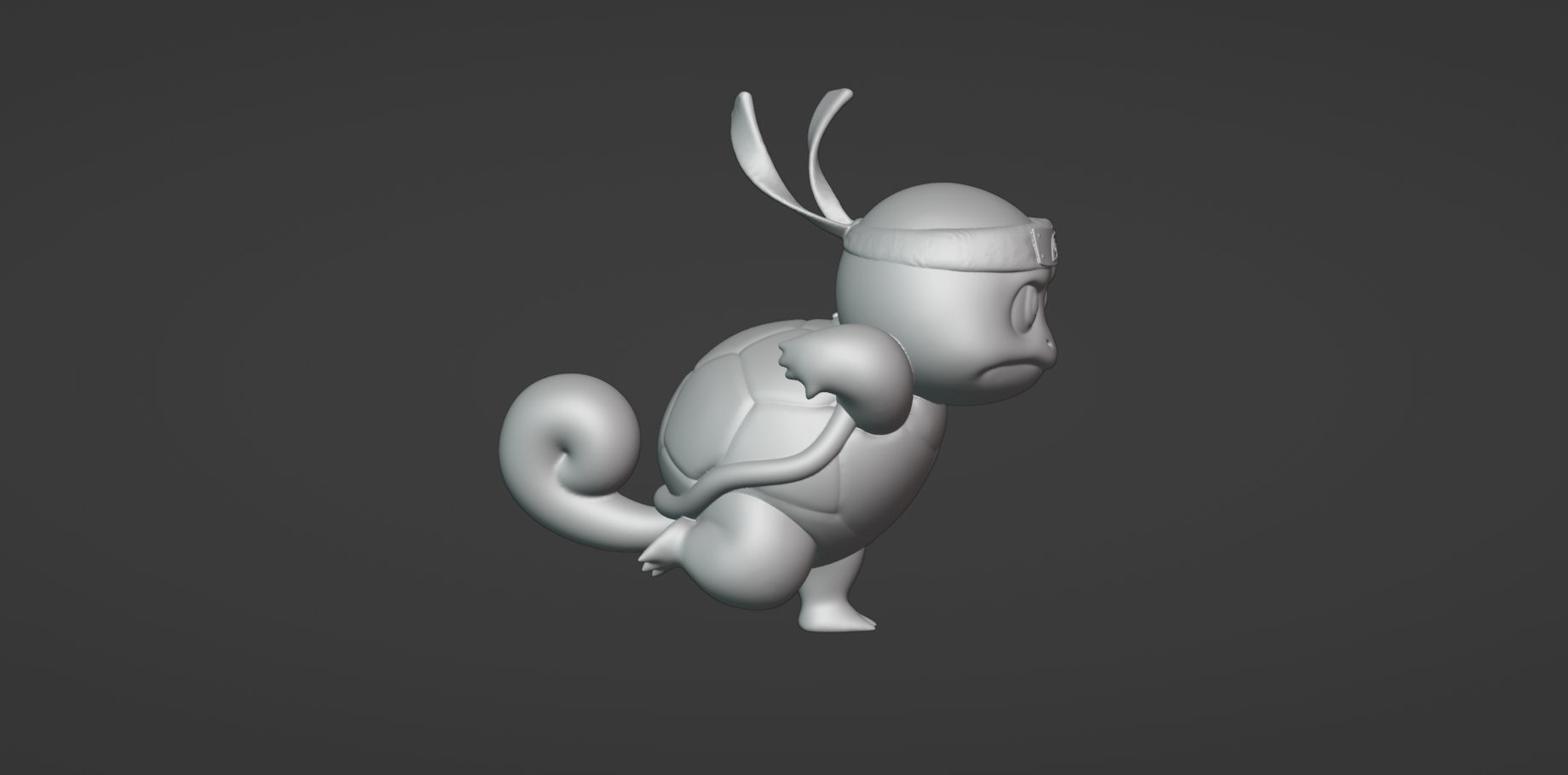 Ninja Squirtle - 3D print 3D model 3D printable | CGTrader